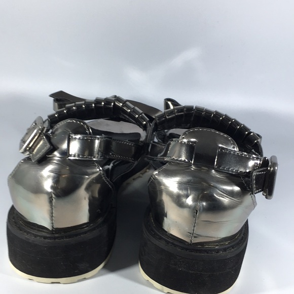 Maria | Shoes | Maria Chrome Closed Toe Sandal | Poshmark